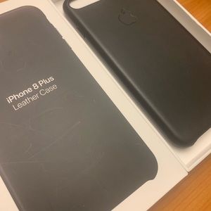 Apple | Accessories | Apple Iphone 87 Plus Leather Case Black | Poshmark